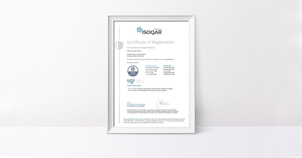 Office Principles - ISO OHSAS 45001 Accredited | OP Group